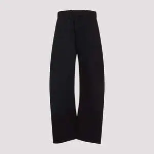 LEMAIRE Twisted Belted Denim Pants - Black