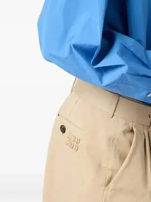 Miu Miu Gabardine Pants - Multicolor