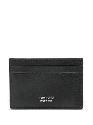 TOM FORD Logo-print Leather Cardholder - Black