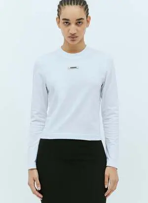 Jacquemus Le T-shirt Gros Grain - White