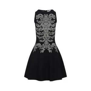 Alexander McQueen Viscose Mini Dress - Black