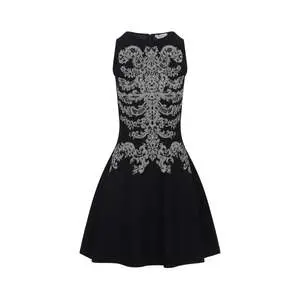 Alexander McQueen Viscose Mini Dress - Black