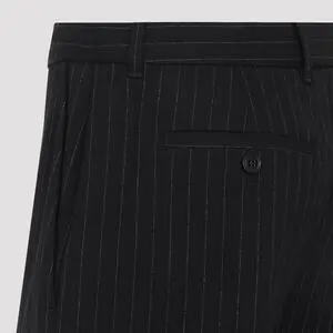 Alexander McQueen Pinstripe Lurex Pants