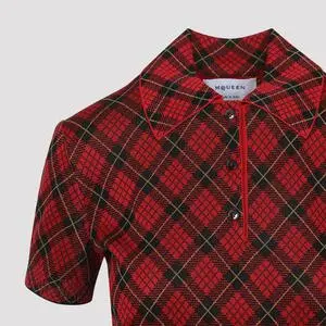 Alexander McQueen Microcheck Polo