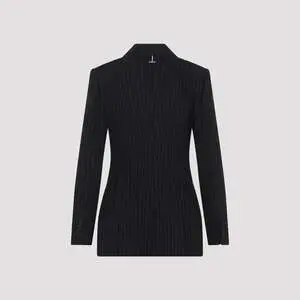 Alexander McQueen Pinstripe Lurex Jacket
