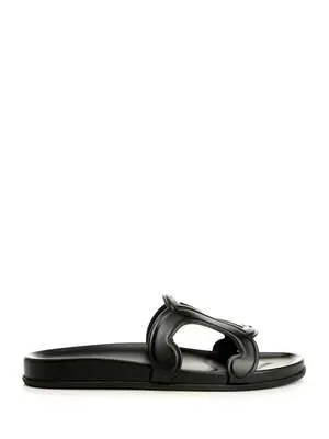 Celine Triomphe Slide - Black