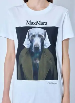 Max Mara Graphic Print Cotton T-shirt