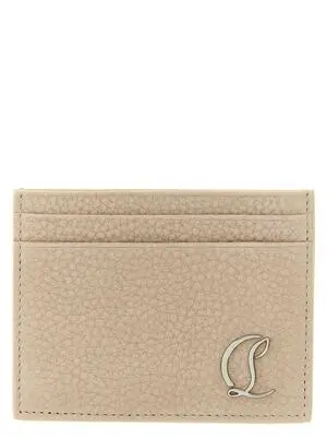 CHRISTIAN LOUBOUTIN Mooncrest' Card Holder - Cream
