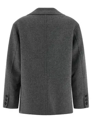 Max Mara Virgin Wool Blazer - Gray