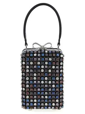 SELF-PORTRAIT Multi Crystal Chainmail' Handbag - Multicolor
