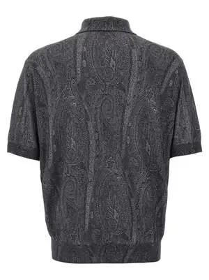 Etro Paisley' Polo Shirt - Multicolor