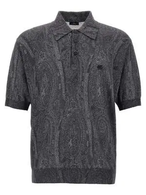 Etro Paisley' Polo Shirt - Multicolor