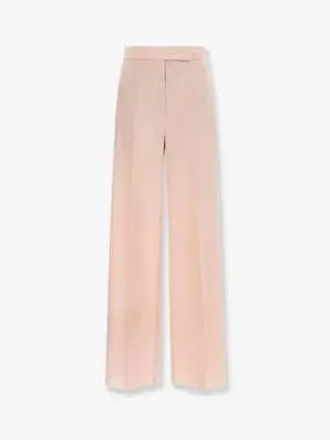 Max Mara Mxmgirone Virgin Wool, Silk And Mohair Trousers - Multicolor