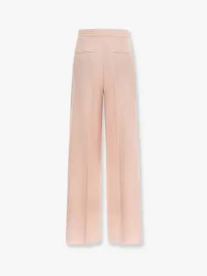 Max Mara Mxmgirone Virgin Wool, Silk And Mohair Trousers - Multicolor