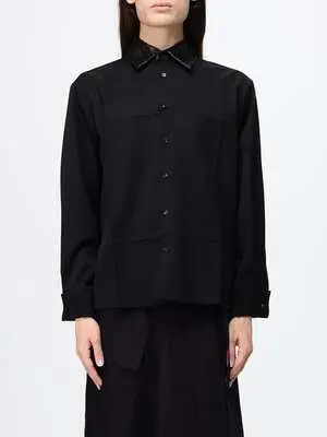 Bottega Veneta Long Sleeve Button Up Shirt - Black