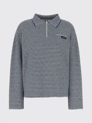Miu Miu Cotton Cashmere Silk Polo Shirt - White