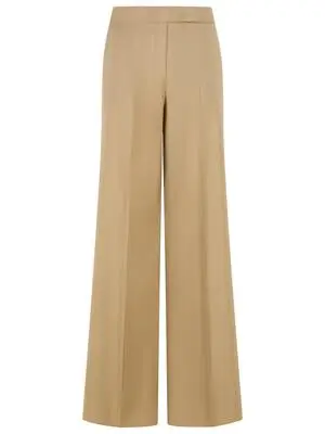Max Mara Bronte Virgin Wool Blend Pants - Cream