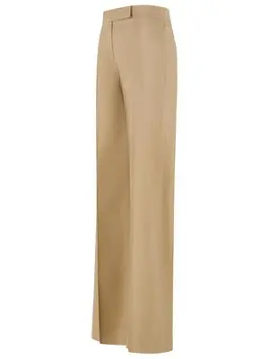 Max Mara Bronte Virgin Wool Blend Pants - Cream