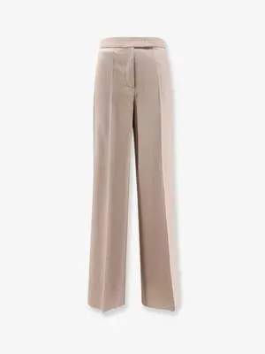 Max Mara Mxmgirone Virgin Wool, Mohair And Silk Trousers - Multicolor
