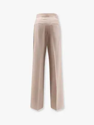 Max Mara Mxmgirone Virgin Wool, Mohair And Silk Trousers - Multicolor