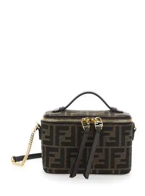 Fendi Ff Motif Fabric Vanity Bag - Multicolor