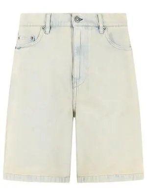 GOLDEN GOOSE Phillip Sand Cotton Bermuda Shorts - Cream