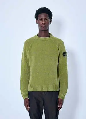 Stone Island Knitted Crewneck Sweater - Green