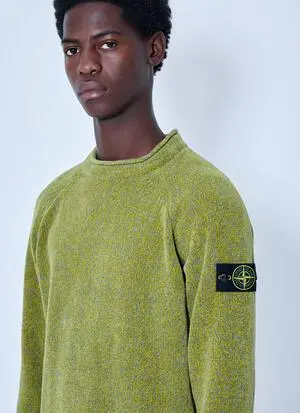 Stone Island Knitted Crewneck Sweater - Green