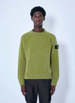 Stone Island Knitted Crewneck Sweater - Green
