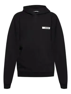 Jacquemus Le Hoodie Gros Grain - Black