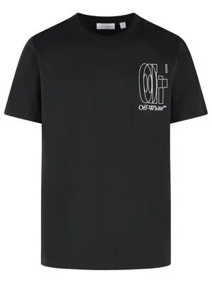 Off-White Big Double Arrow' Cotton T-shirt - Black