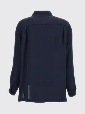Max Mara Silk Button Up Shirt - Blue