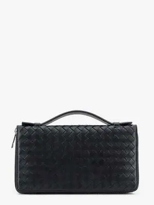 Bottega Veneta Leather Wallet With Intrecciato Pattern