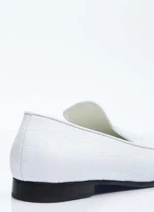 TOTEME Croco Oval Loafers