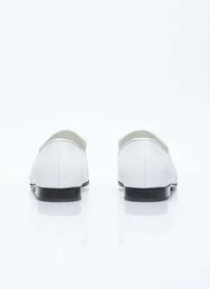 TOTEME Croco Oval Loafers