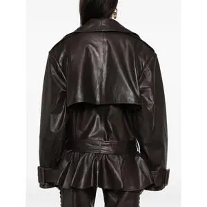 ROTATE BY BIRGER CHRISTENSEN Jackets Leather Jackets - Brown