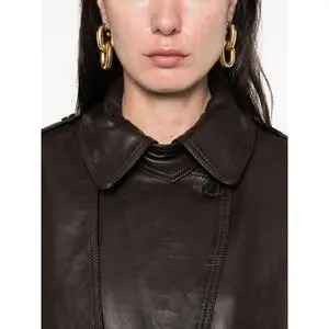 ROTATE BY BIRGER CHRISTENSEN Jackets Leather Jackets - Brown