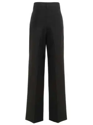 Burberry Madge Wool Wide Leg Pants