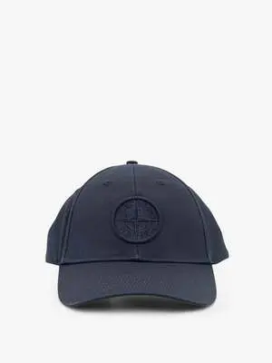 Stone Island Cotton Hat With Logo On The Front - Multicolor
