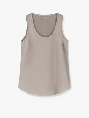 Brunello Cucinelli Stretch Silk Top - Multicolor