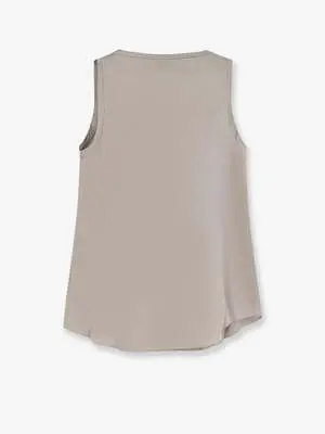 Brunello Cucinelli Stretch Silk Top - Multicolor