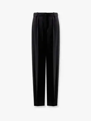 TOTEME Satin Trousers - Black
