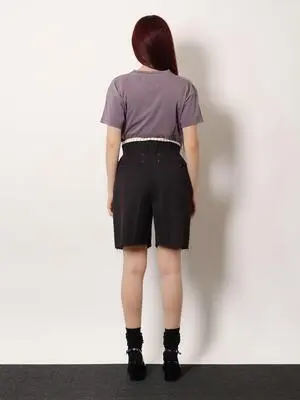 MAISON MARGIELA Striped Virgin Wool Shorts - Multicolor