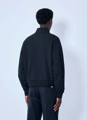 Moncler Half-zip Sweatshirt With Logo Patch