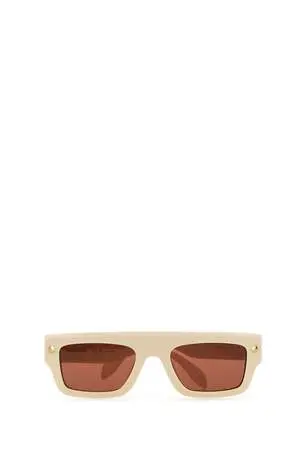 Alexander McQueen Ivory Acetate Sunglasses