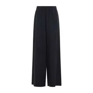 Max Mara Genero Washed Silk Pants - Black