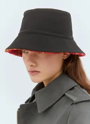 Burberry Reversible Check Fleece Bucket Hat