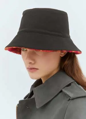 Burberry Reversible Check Fleece Bucket Hat