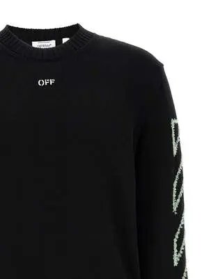 Off-White Diag Outline Sweater - Black