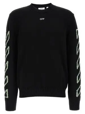Off-White Diag Outline Sweater - Black